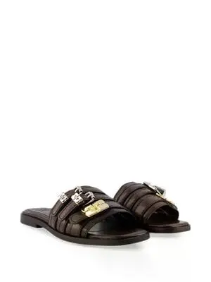 GANNI Sue Triple Buckle-strap Mules