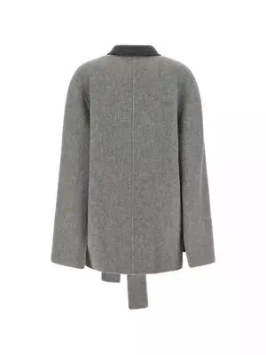 Alberta Ferretti Cape-sleeve Belted Cardigen-coat