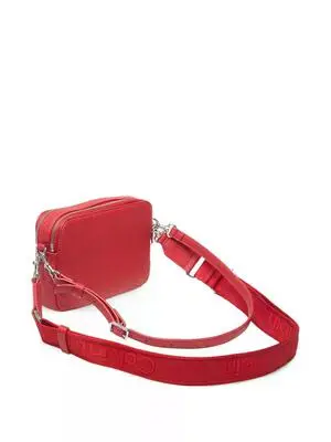 Calvin Klein Pebbled-effect Crossbody Bag With Logo Strap - Red