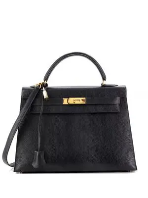 Hermès Kelly Handbag Ardennes With Gold Hardware 32 Satchel