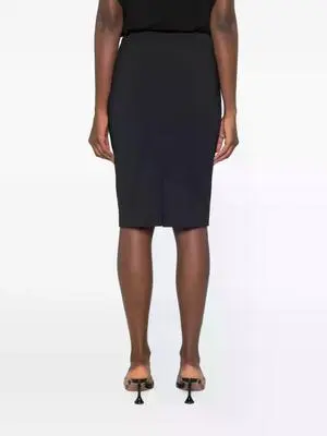 Elisabetta Franchi Logo Plaque Pencil Midi Skirt