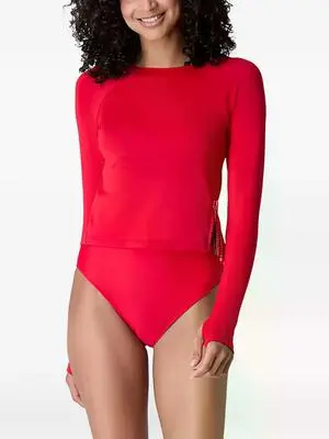 WATSKIN Sasha Side-zip Long-sleeve T-shirt