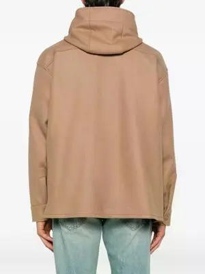 IH NOM UH NIT Hooded Flap-pocket Coat