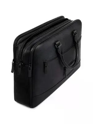 PIQUADRO Grained Leather Laptop Bag