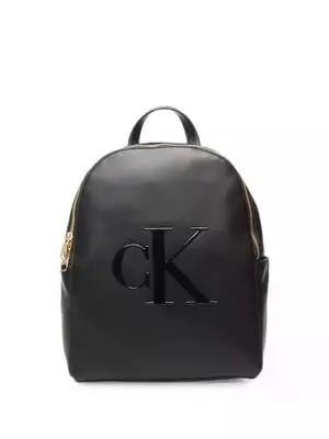Calvin Klein Logo-plaque Backpack - Black