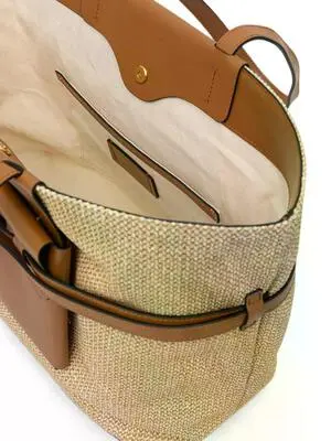 GIANNI CHIARINI Belty Knot-detail Woven Tote Bag