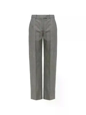 Alexander McQueen Pressed-crease Trousers - Grey