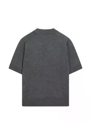 Loulou De Saison Short-sleeved Cashmere Polo Top