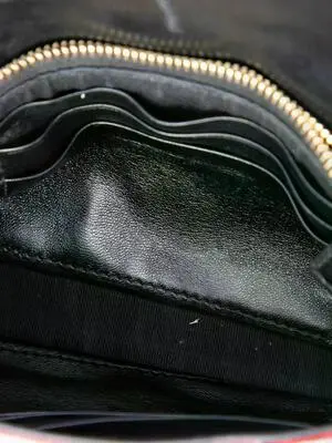 Saint Laurent 2016 Mini Chevron Sheepskin Multicolor Monogram College Satchel