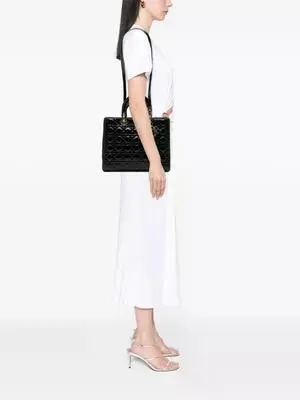Dior Patent Cannage Lady Satchel