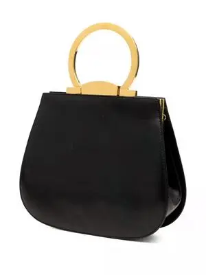 FERRAGAMO 2010-2026 Leather Gancini Top Handle Bag Satchel