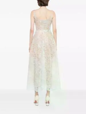 MONTSAND Floral-lace Midi Dress
