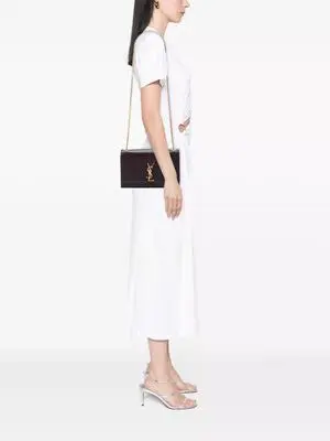 Saint Laurent 2016 Medium Grain De Poudre Monogram Kate Crossbody Bag