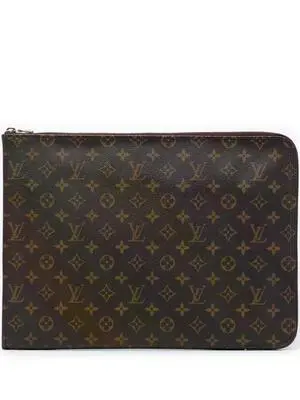 LOUIS VUITTON Monogram Canvas Zip Around Portfolio Business Bag