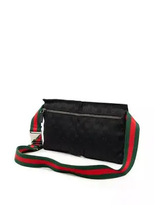 Gucci 2000-2015 Gg Canvas Web Double Pocket Belt Bag