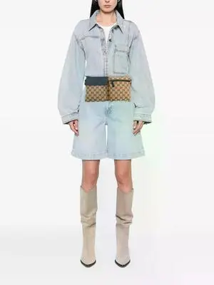 Gucci 2000-2015 Gg Canvas Web Double Pocket Belt Bag