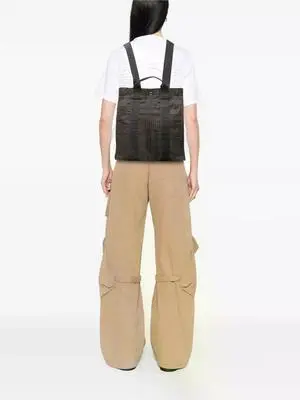 Hermès 20th Century Canvas Herline Mm Backpack - Grey