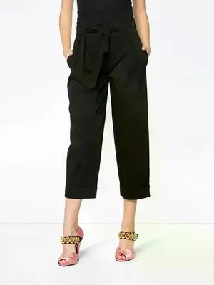 Alberta Ferretti High-waisted Belted Trousers
