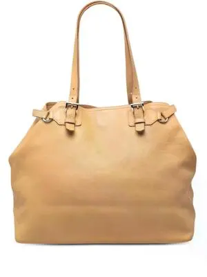 Prada 2000-2026 Vitello Daino Tote Bag - Brown