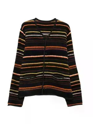 Sacai Striped Button-up Cardigan
