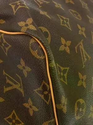 LOUIS VUITTON 1997 Monogram Keepall Travel Bag - Brown