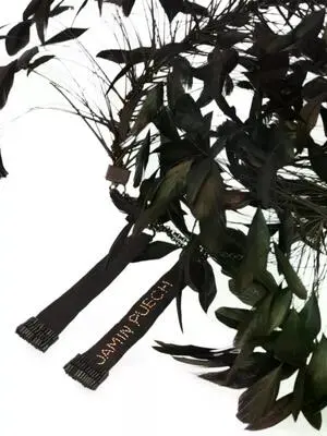 JAMIN PUECH Feather-trim Beaded Necklace