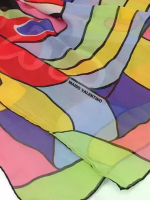 MARIO VALENTINO VINTAGE Pop Art-print Scarf