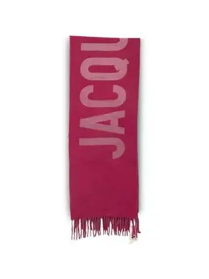 Jacquemus Logo Jacquard Scarf - Pink