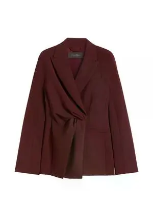 Max Mara Crepe Blazer - Red