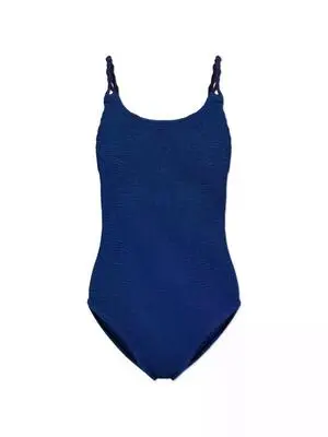 Hunza G Camille Crinkle Effect One Piece - Blue