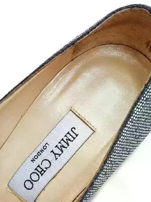 JIMMY CHOO Glitter Platform Pumps
