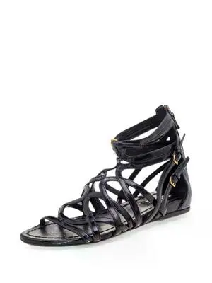 Miu Miu Patent Leather Gladiator Sandals