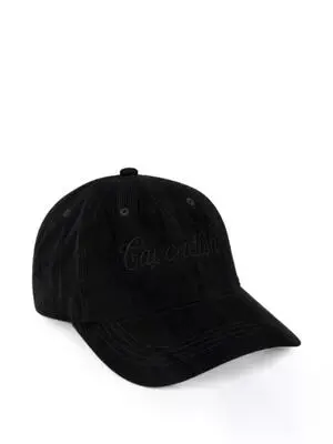 CAVENDISH Logo-embroidered Corduroy Baseball Cap - Black
