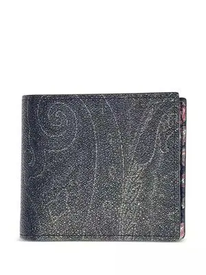 Etro Arnica Paisley-print Wallet - Black