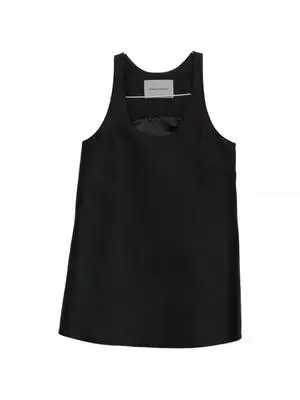 Balenciaga Scoop-neck A-line Dress - Black