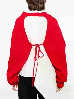 Yohji Yamamoto Supreme Backless Cropped Sweater