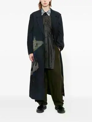 Yohji Yamamoto Serge Hem Belted Trousers
