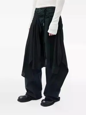 ANN DEMEULEMEESTER Aldrik Shirt-apron Midi Skirt