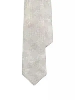 Ralph Lauren Purple Label Glen Plaid Neck Tie - Neutrals