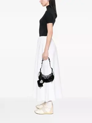 Balenciaga Patent Motocross Le Cagole Xs Crossbody Bag - Black