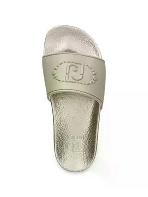 Liu Jo Logo-embossed Platform Slides