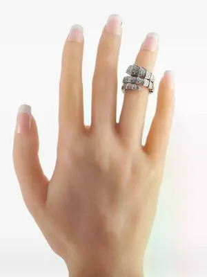 BVLGARI Serpenti Diamond Ring - Silver