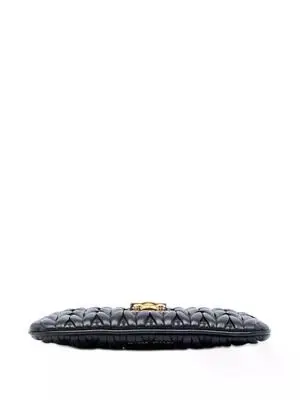 Miu Miu 2010-2026 Matelasse Nappa Crystal Clutch On Chain Shoulder Bag