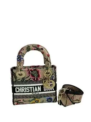 Dior Mini Lady D Lite Satchel - Neutrals