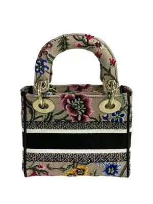 Dior Mini Lady D Lite Satchel - Neutrals