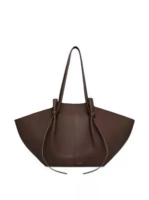 Yuzefi Mochi Pebble-grained Shoulder Bag - Brown