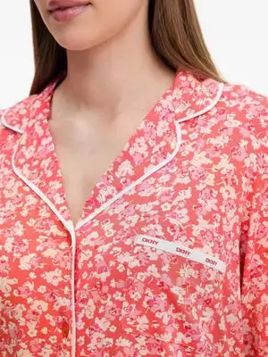Dkny Floral-print Pajama Set