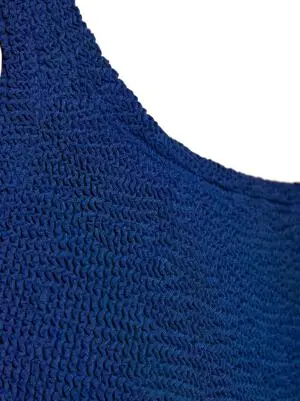 Hunza G Coverage" Crinkle-effect Swimsuit - Blue