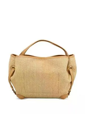 Chloé Small Shoulder Bag With Clover Logo Embroidery
