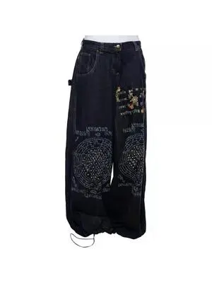 Just Cavalli Printed Relaxed-fit Jeans - Blue